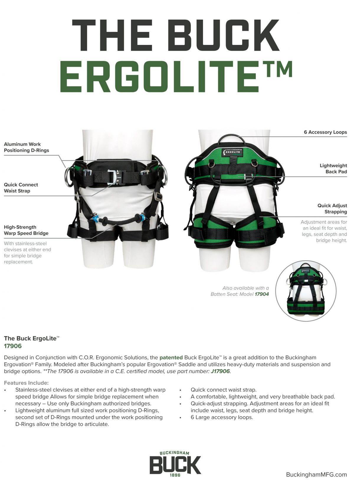 The Buck ErgoLite™ - 17906 - Buckingham Manufacturing Inc.