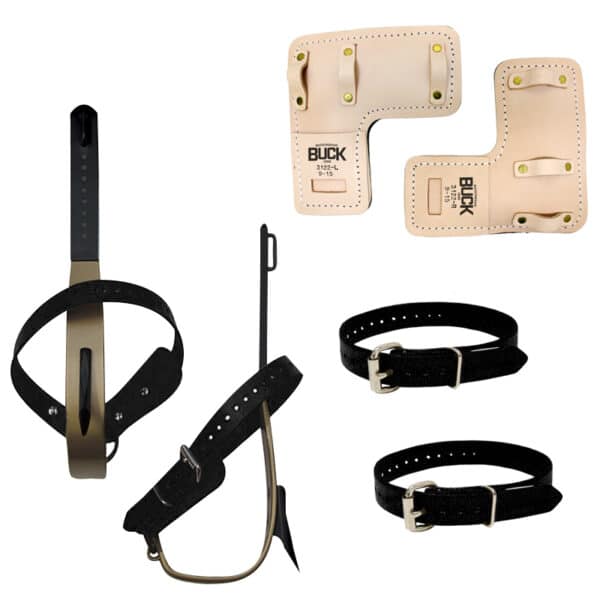 Bucklite™ Titanium Pole Climbers with Foot straps - TB94089A/TB94089AT ...
