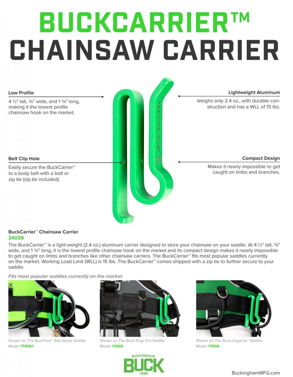 The Buck ErgoLite™ - 17906 - Buckingham Manufacturing Inc.