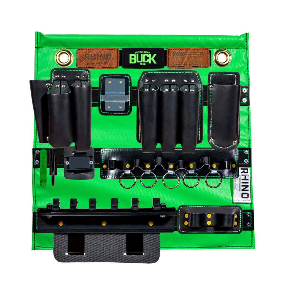 Customizable 20" x 20" Heavy-duty vinyl Buck-It Rail Board with holes ...