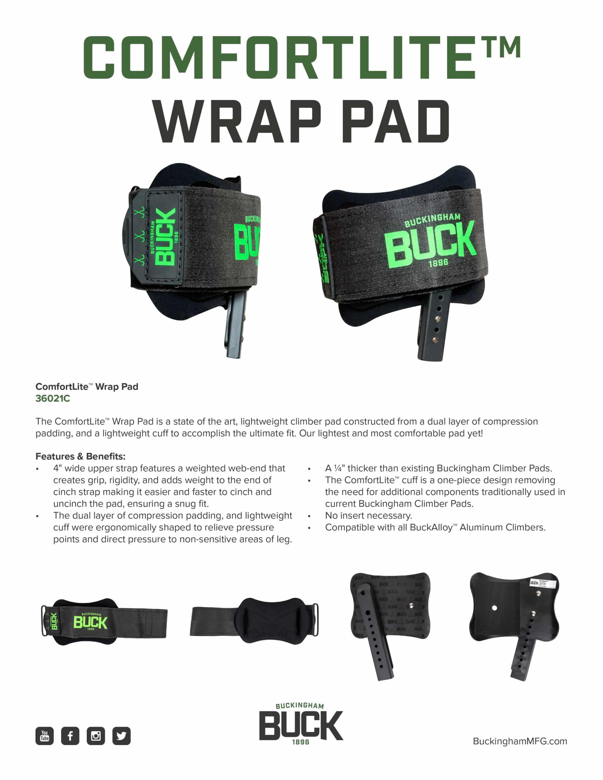 ComfortLite™ Wrap Pad for BuckAlloy™ Aluminum Climbers - Buckingham ...
