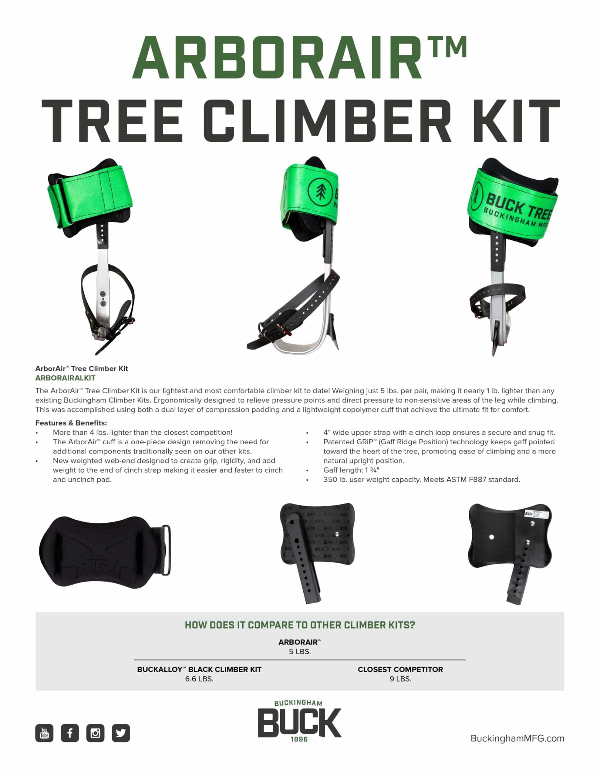 ArborAir™ Tree Climber Kit - Buckingham Manufacturing
